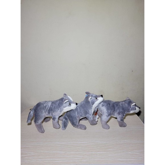 Toys | Wolf Pack Plush Pounce Pals Adventure Planet Stuffed Animals ...